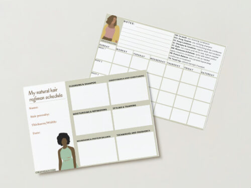 Hair regimen routine schedule-Download copy - Creative Alia